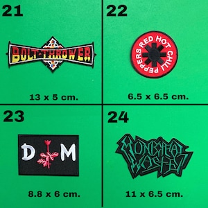 Rock Music Patch / Rock Heavy Metal Patch / Sew or Iron on Embroidered ...