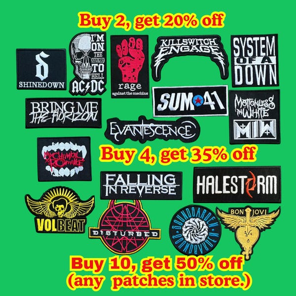 Band Patches - Etsy