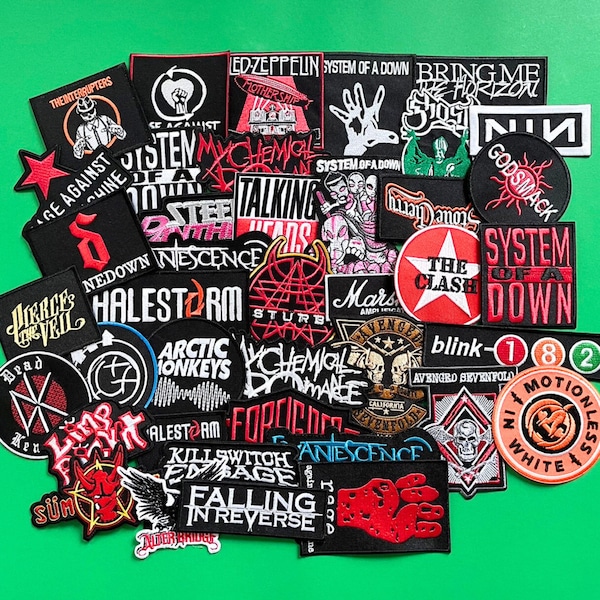 Rock Band Patches - Etsy