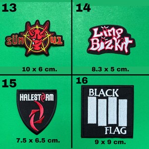 Rock Music Patch / or Iron on Embroidered Music Patches / Rock Heavy ...