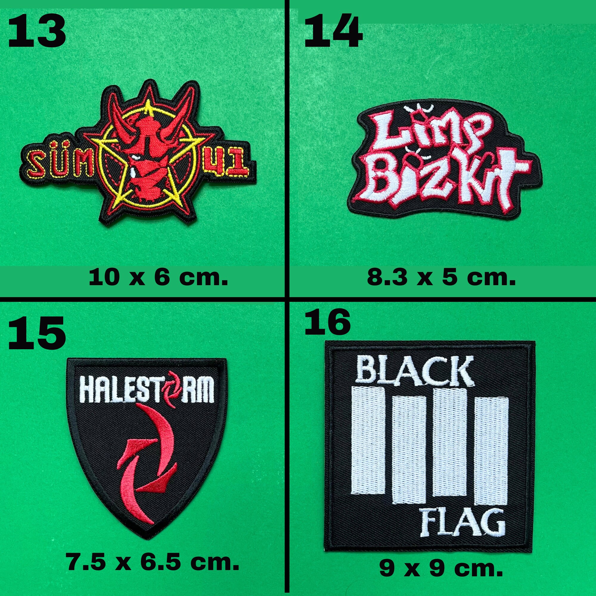 Rock Music Patch / or Iron on Embroidered Music Patches / Rock Heavy ...