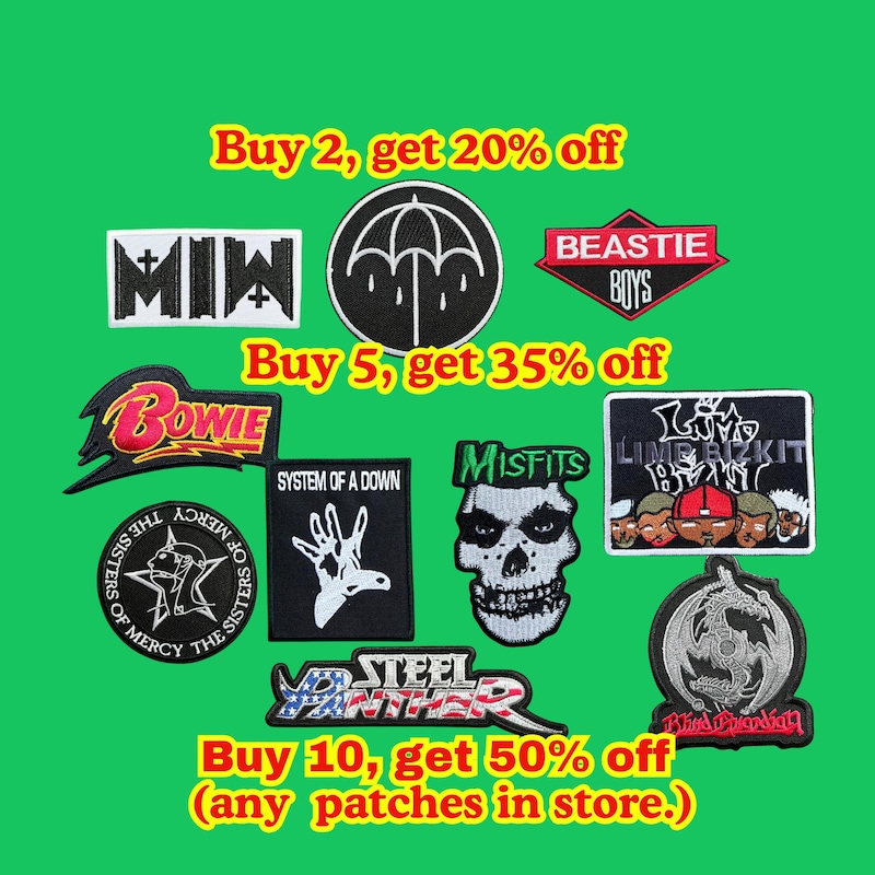 Rock Band Patches - Etsy