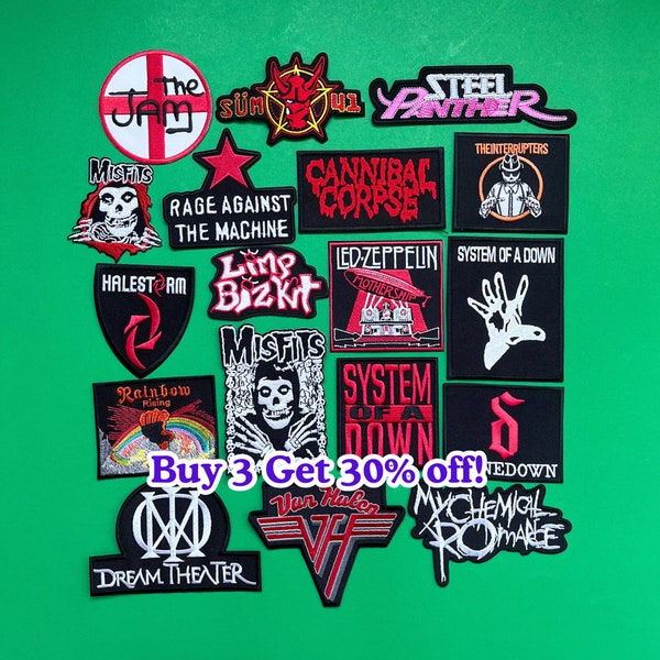Metal Band Patches - Etsy