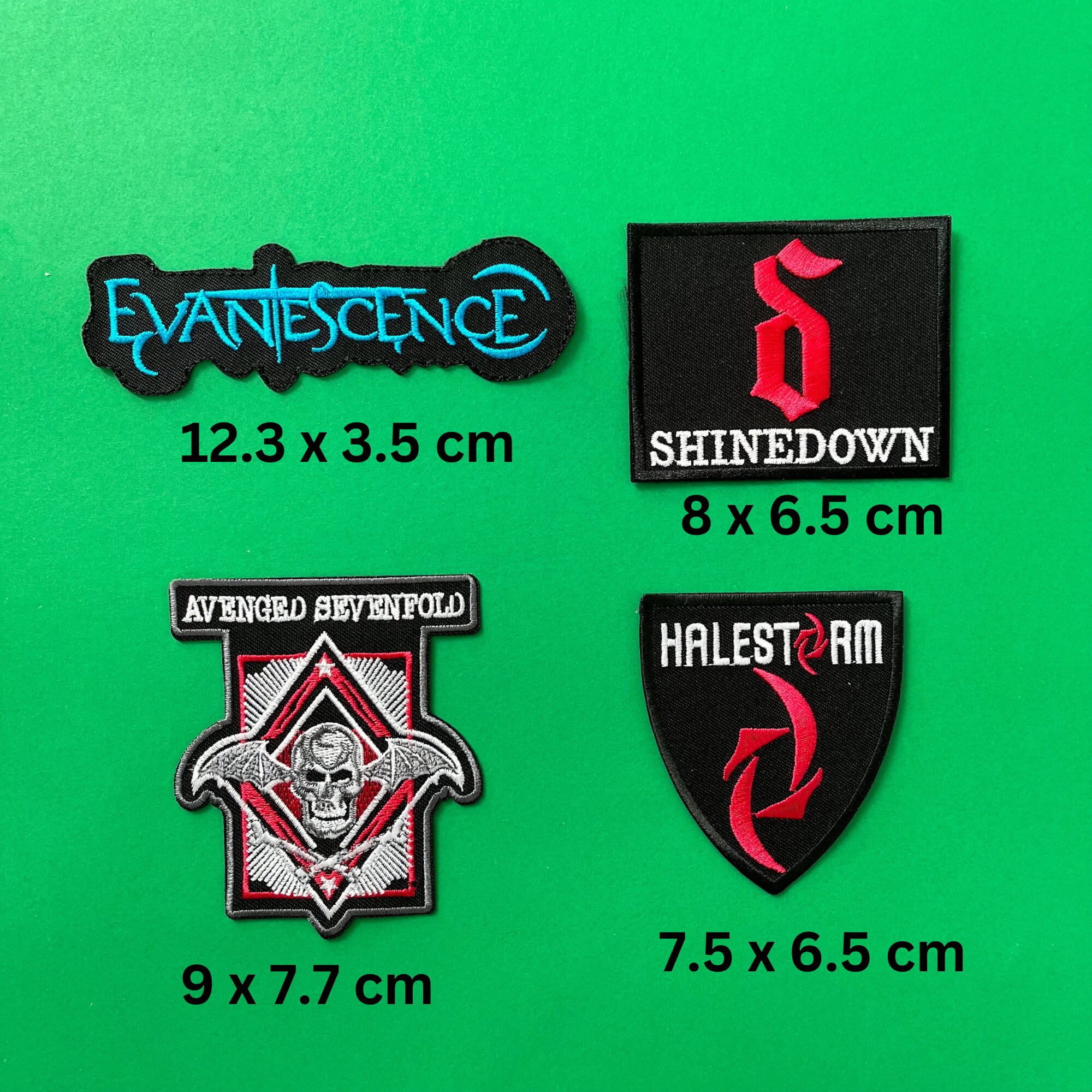 Music Patches Set / Avenged Sevenfold / Falling in Reverse / Shinedown ...