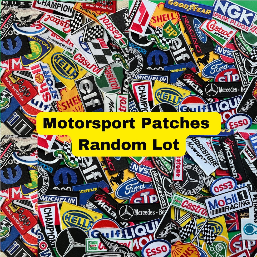 Motorsport Patch Lot – 50 Random Racing, Formula One, Rally Patches for ...
