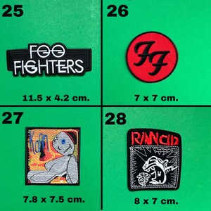 Rock Music Patch / or Iron on Embroidered Music Patches / Rock Heavy ...