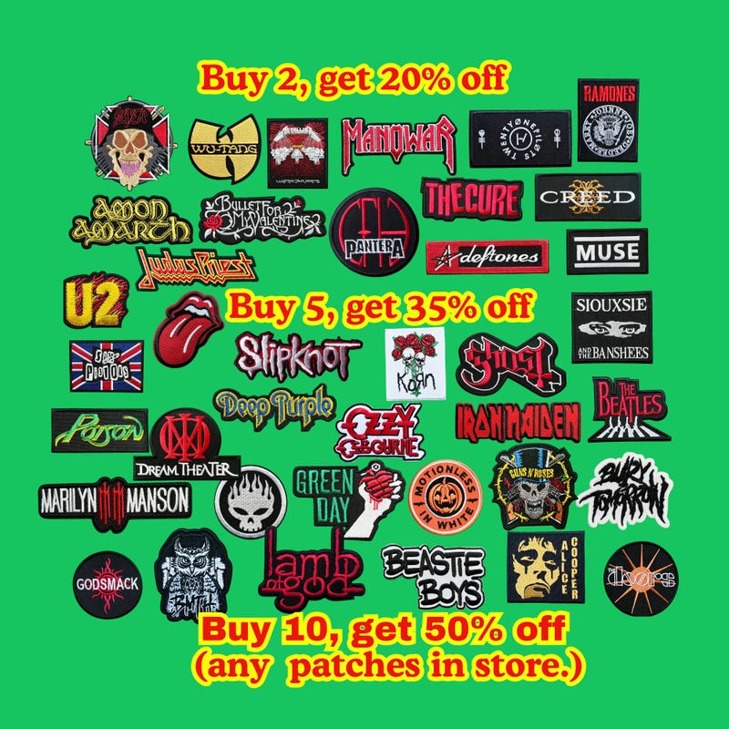 Patches for Clothes Bands - Etsy