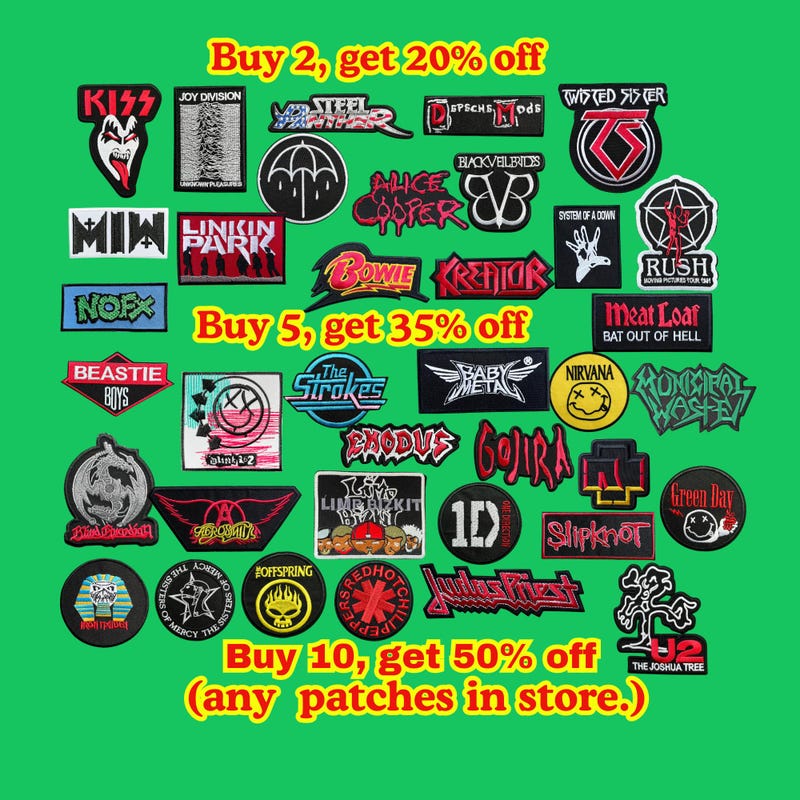 Band Patches - Etsy