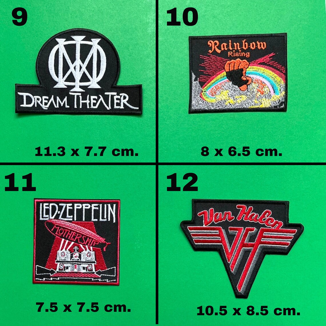 Rock Music Patch / or Iron on Embroidered Music Patches / Rock Heavy ...