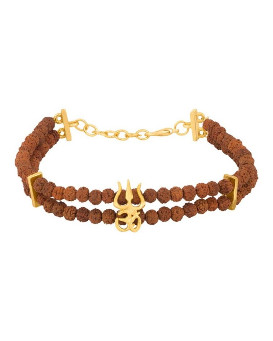 Rudraksha Beads Mahadev Trishul Bracelet | Spiritual Chakra Bracelet ...