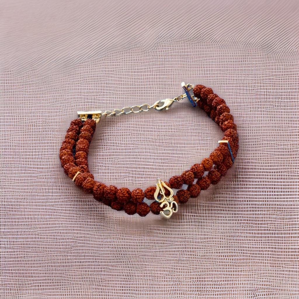 Rudraksha Beads Mahadev Trishul Bracelet | Spiritual Chakra Bracelet ...