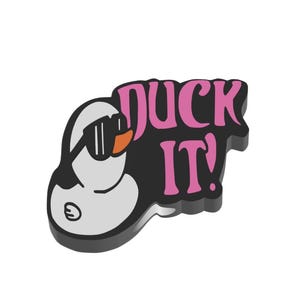 Duck With Sunglasses Straw Topper STL File: 3D Printing (8.5mm & 10mm ...