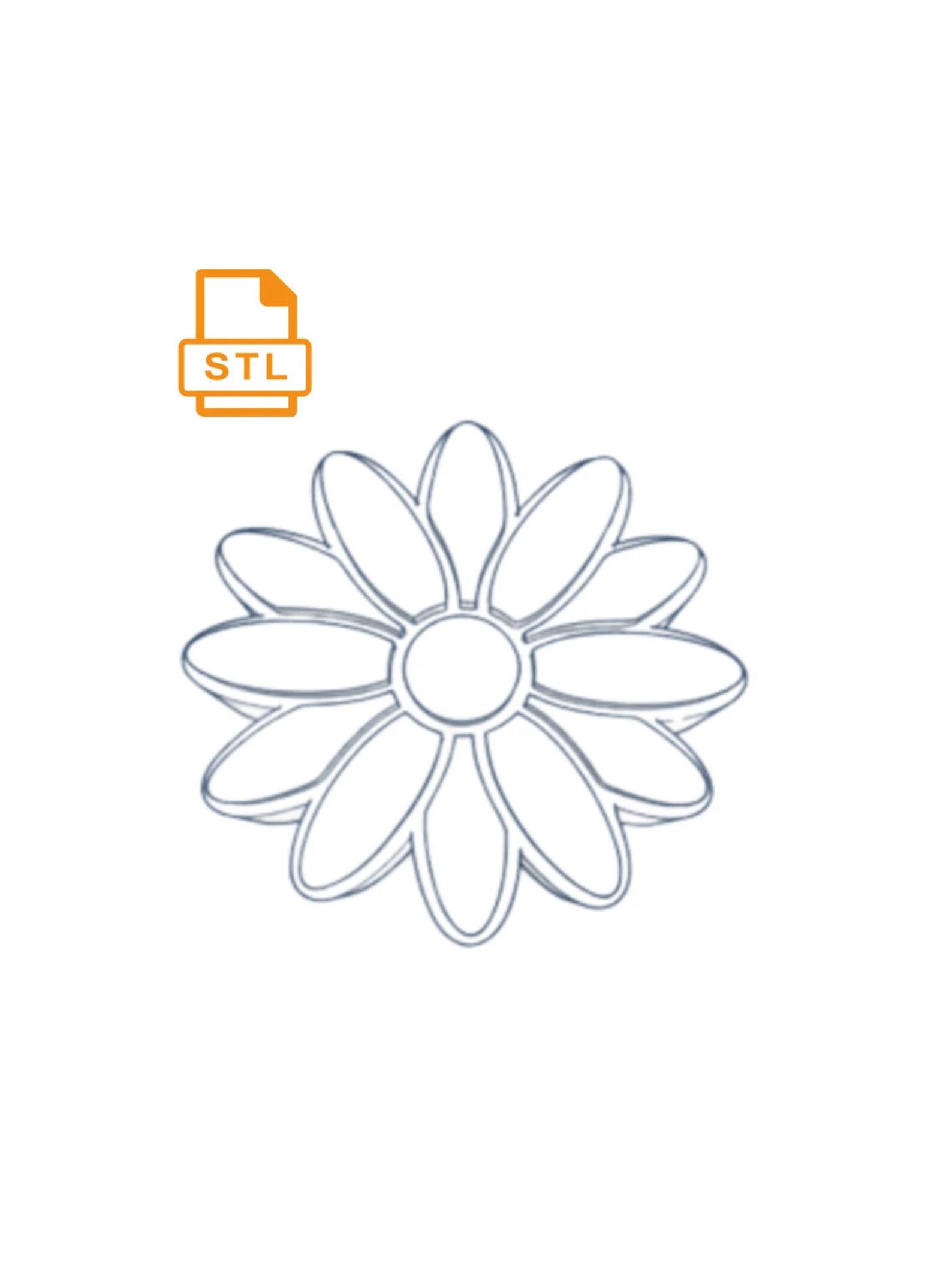 Daisy Flower Straw Topper STL File for You to Download and Print on ...