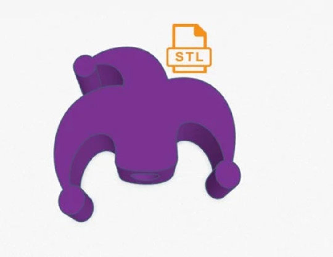 Mardi Gras Jester Hat Straw Topper STL File for You to Download and ...