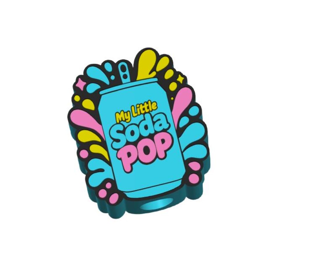 Pop Can Straw Topper STL File: 2 Sizes and 3MF Files Included (digital ...
