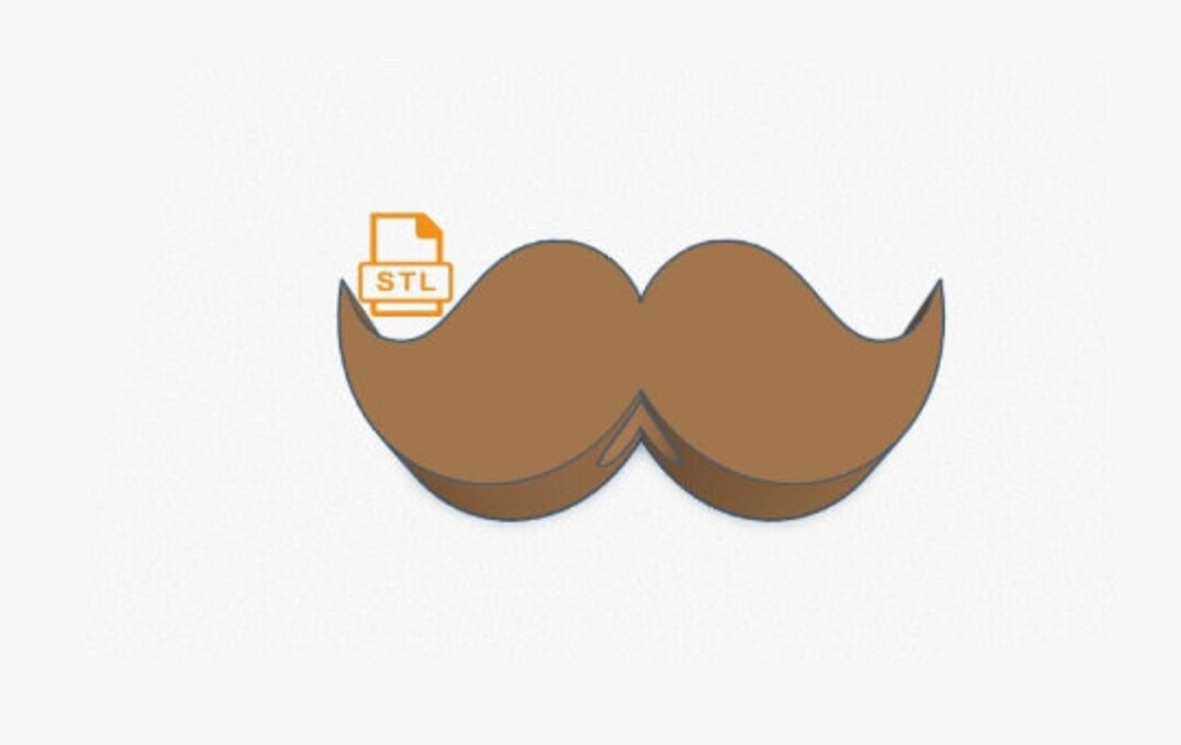 Mustache Straw Topper STL File for You to Download and Print on Your ...