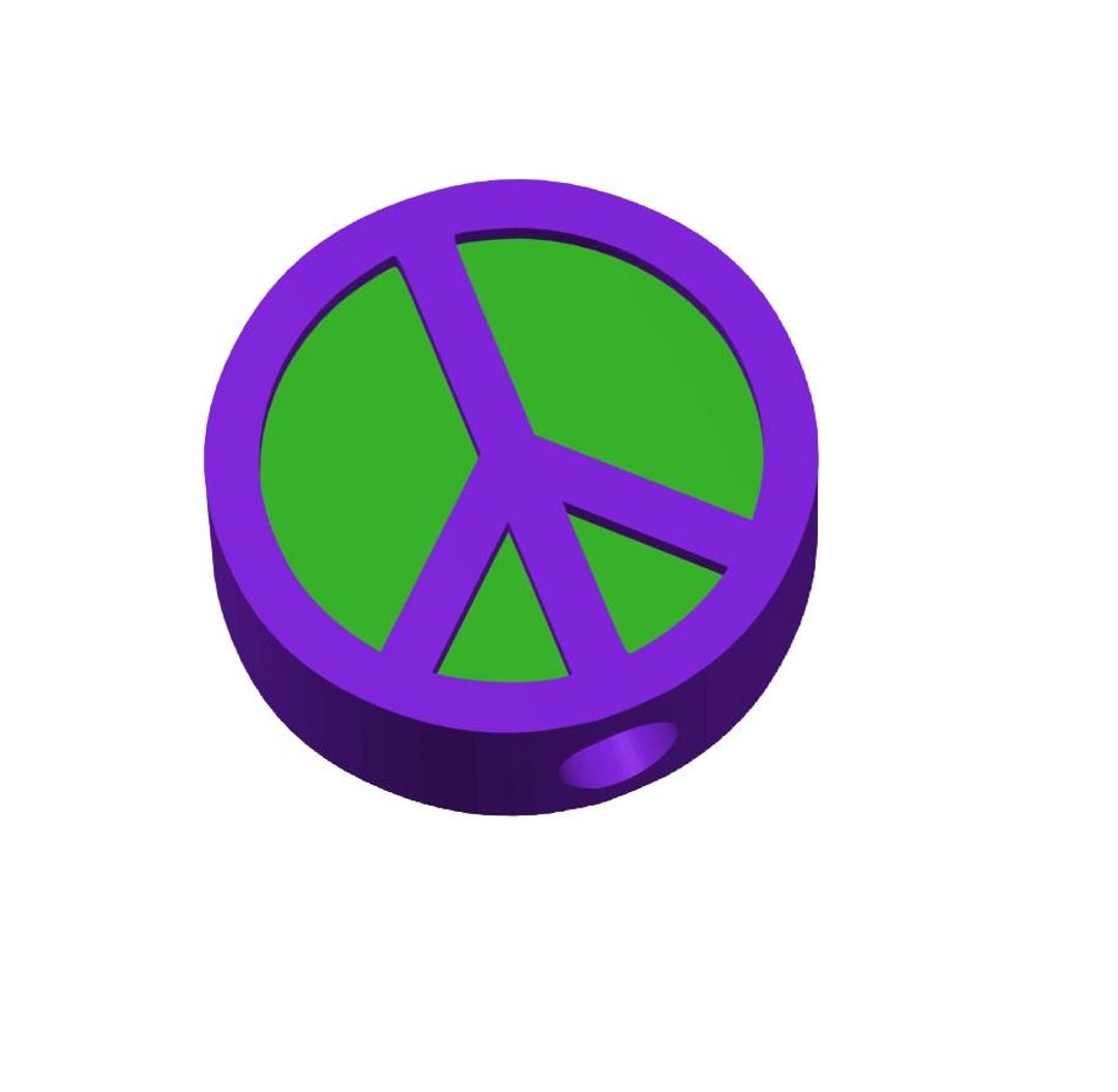 Peace Sign Straw Topper STL File in 2 Sizes for You to Download and ...