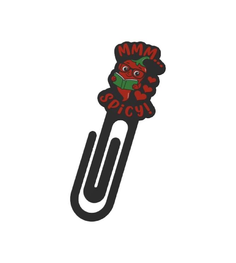 Spicy Book Giant Paper Clip Bookmark STL File - Etsy