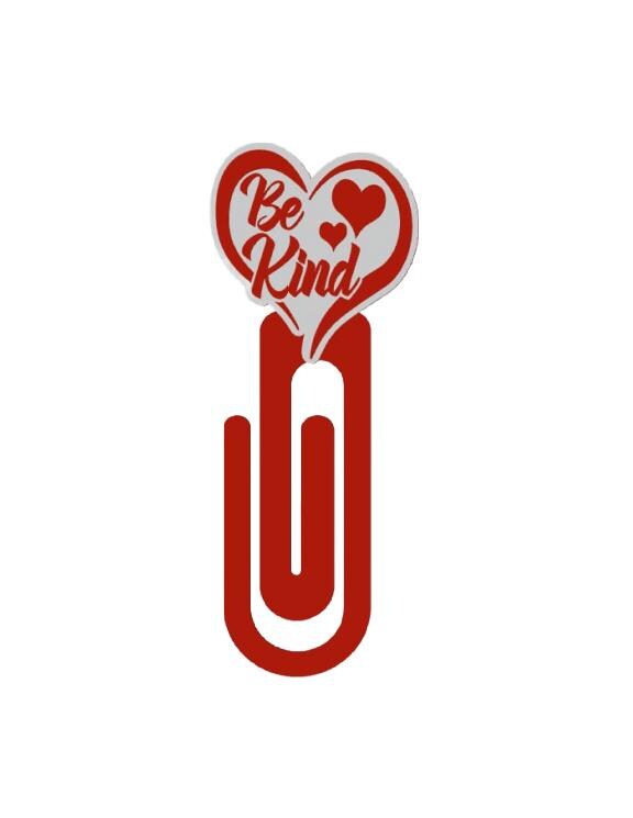Be Kind Heart Bookmark STL File, 3D Paper Clip (digital Download) - Etsy