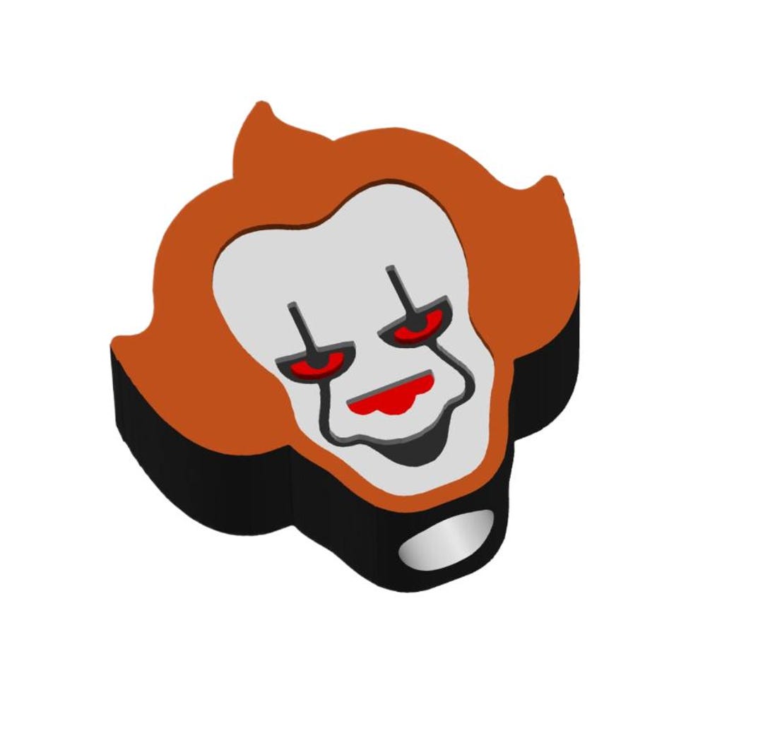 Penny Clown Straw Topper: 3D Print STL & 3MF Files (commercial Use ...