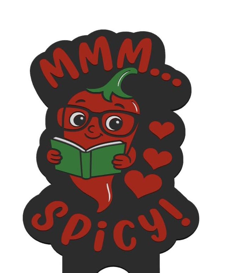 Spicy Book Giant Paper Clip Bookmark STL File - Etsy