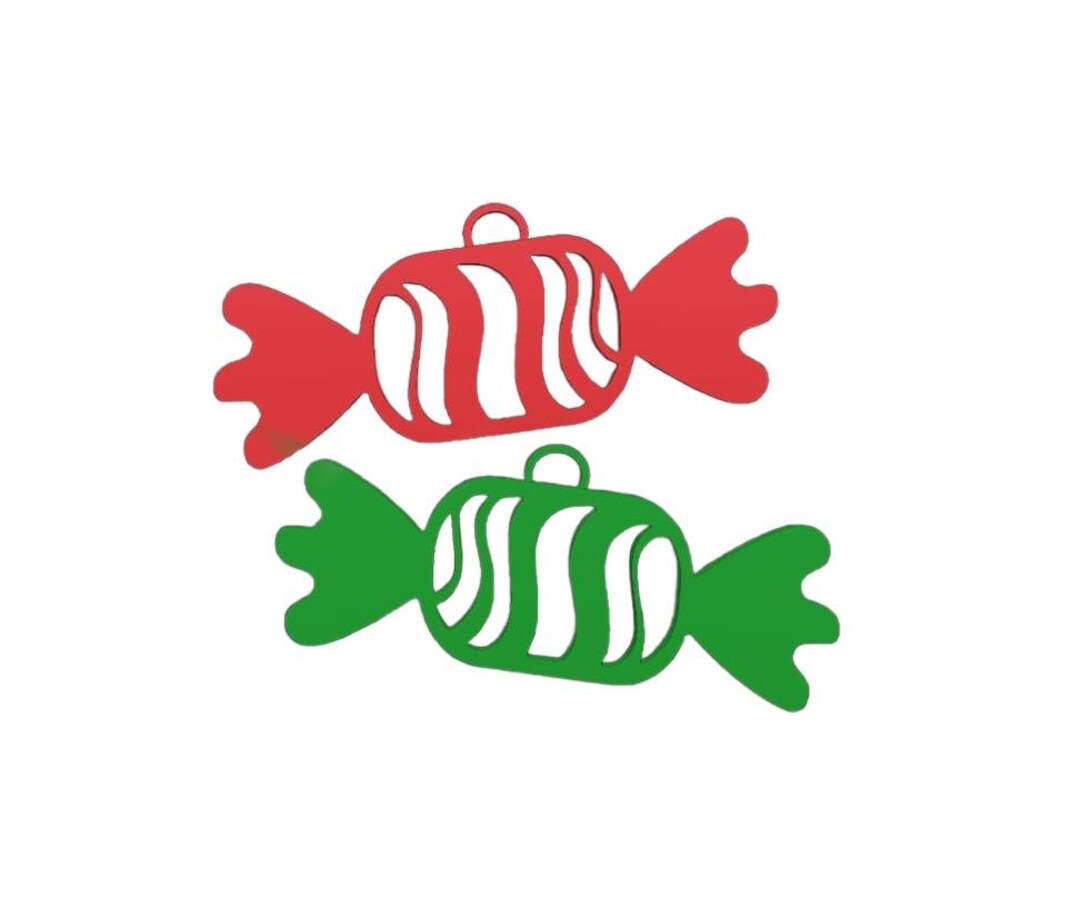 Wrapped Candy Ornaments STL File for You to Download and Print on Your ...