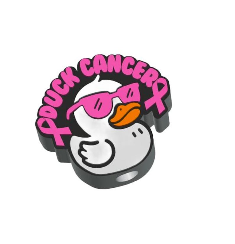 Duck Cancer Straw Topper STL File: 3D Printing (8.5mm & 10mm) 3MF File ...