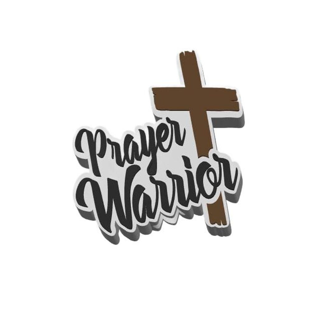 Prayer Warrior Straw Topper: 3D Print STL File 2 Sizes 3MF File ...
