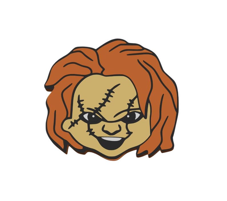 Chucky Straw Topper STL File: 3D Printable Horror Drinkware (commercial ...