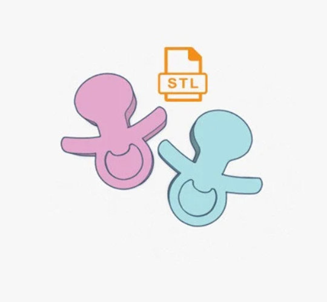 Baby Pacifier Straw Topper STL File for You to Download and Print on ...