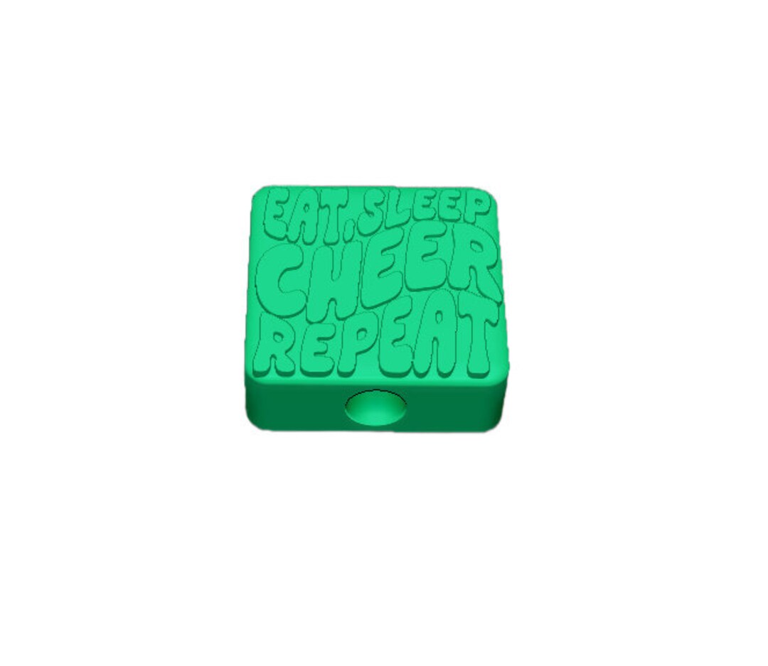 11mm Eat Sleep Cheer Topper STL File for You to Download and Print on ...