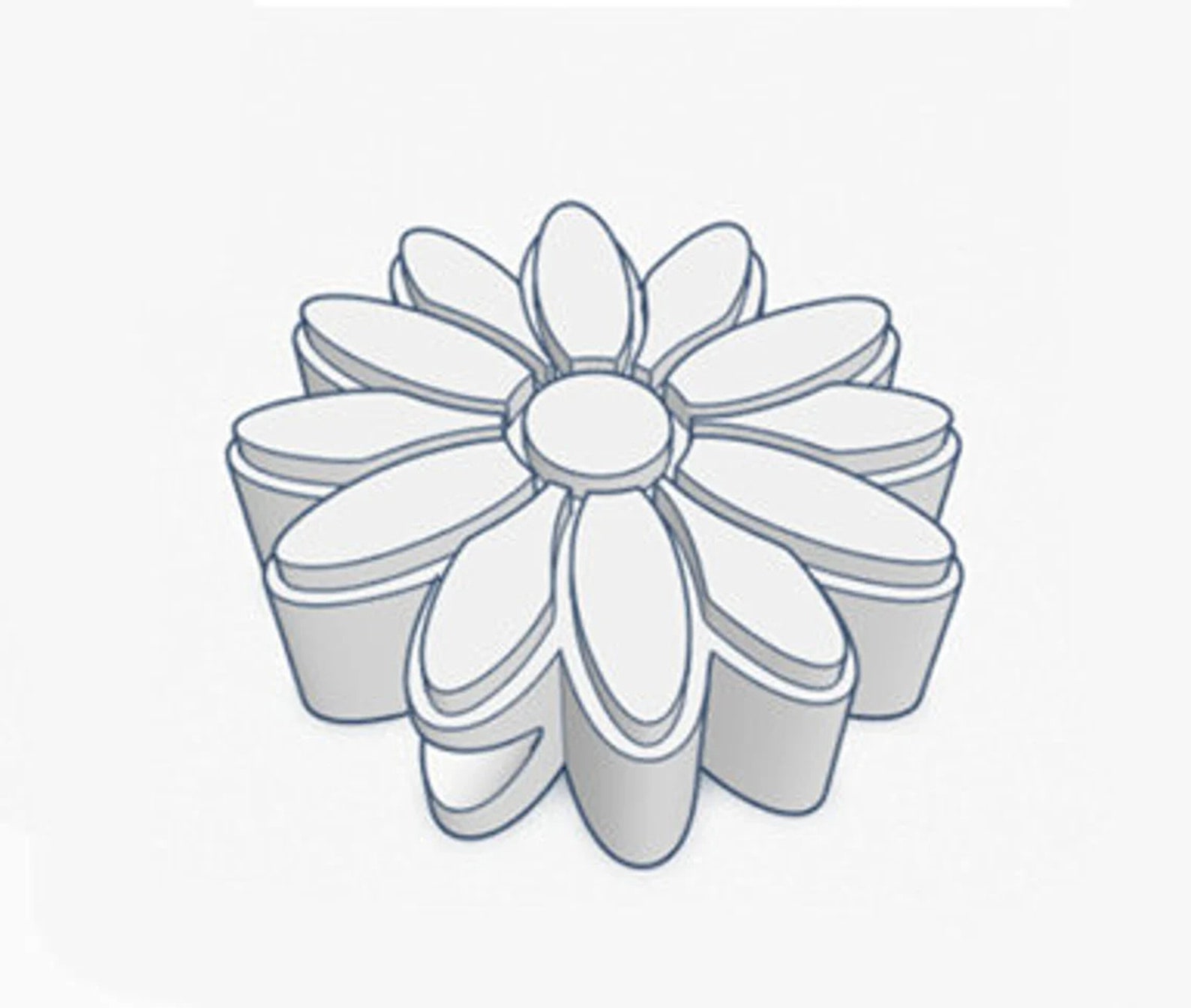 Daisy Flower Straw Topper STL File for You to Download and Print on ...
