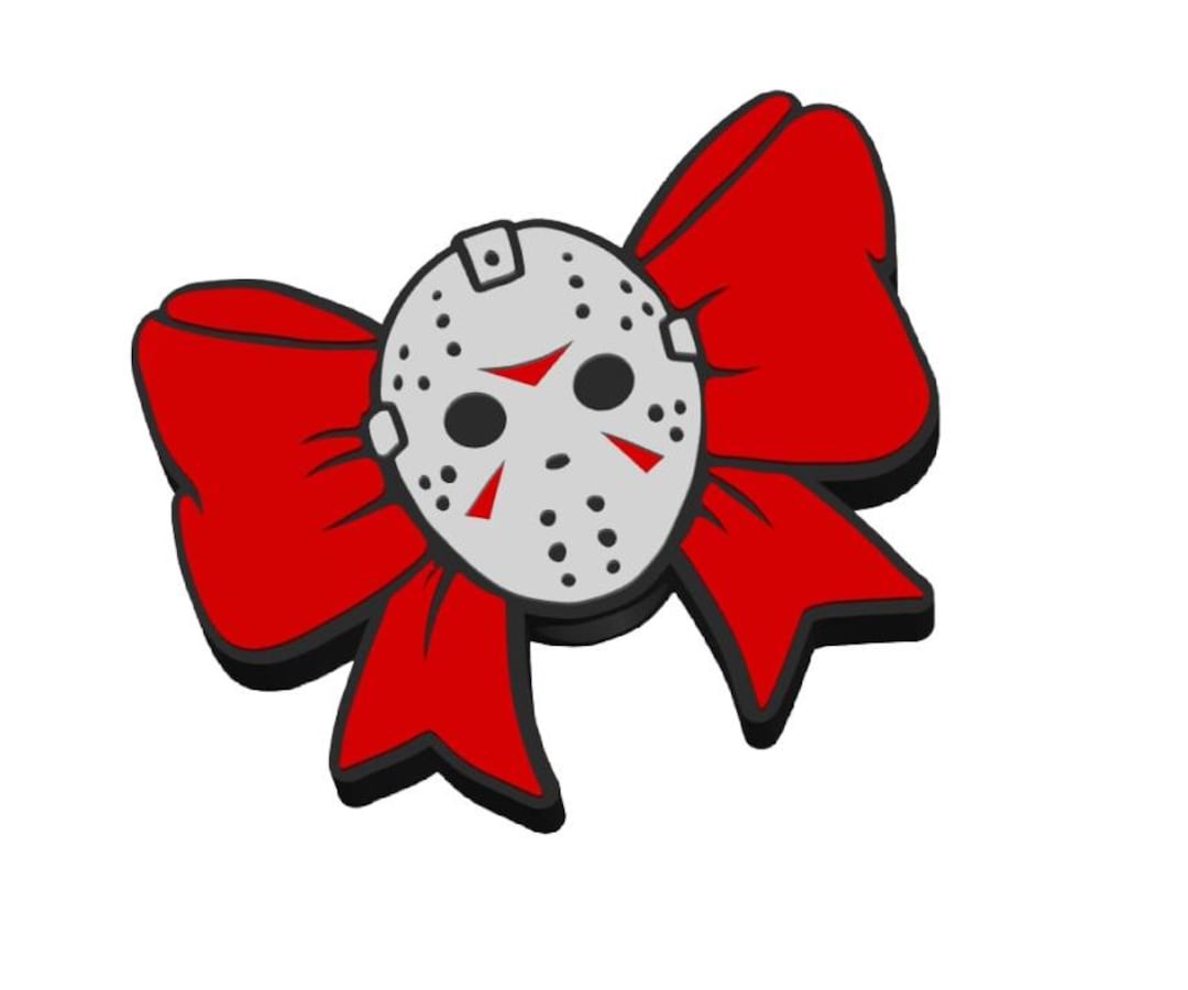 Jason Mask Bow Straw Topper STL File (8.5mm & 10mm) - Etsy