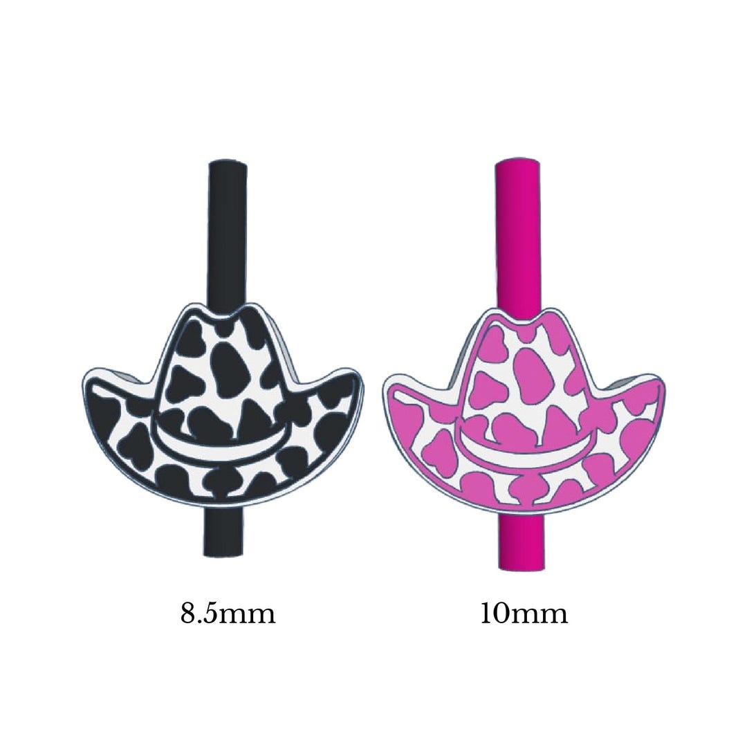 Glam Cow Print Cowgirl Hat Straw Topper STL File for You to Download ...