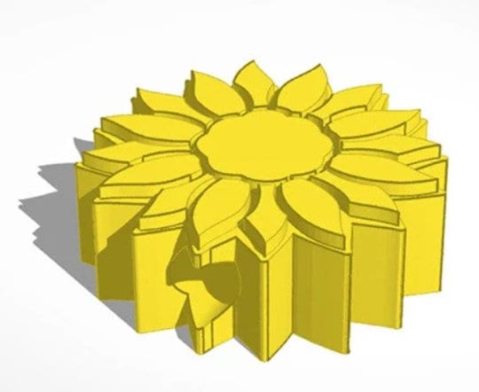 Sunflower Straw Topper STL File for You to Download and Print on Your ...