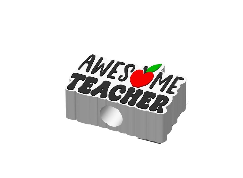 A+ Teacher Straw Topper STL File: 3D Printer Download - Etsy