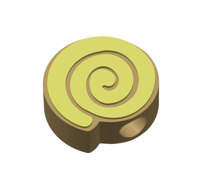 Swirl Concha Bread Straw Topper STL File: 3D Printer Download - Etsy