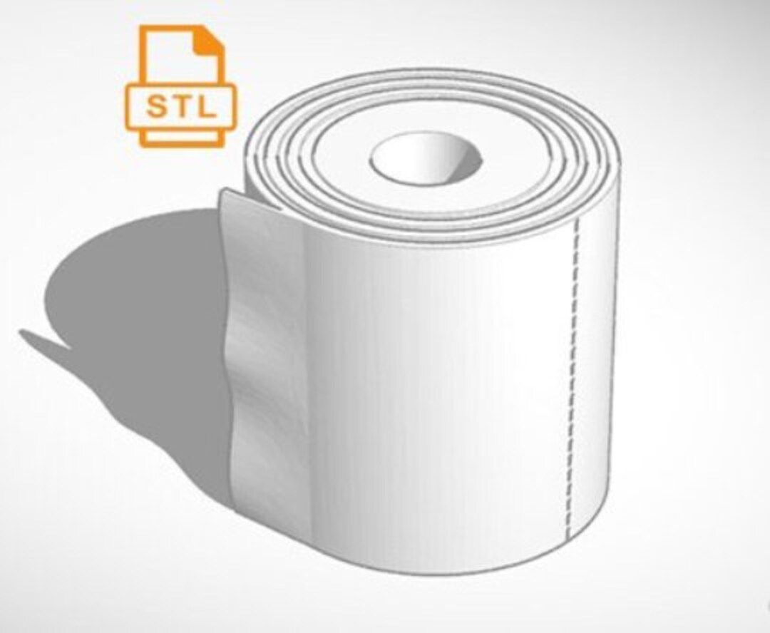 Toilet Paper Straw Topper STL File for You to Download and Print on ...