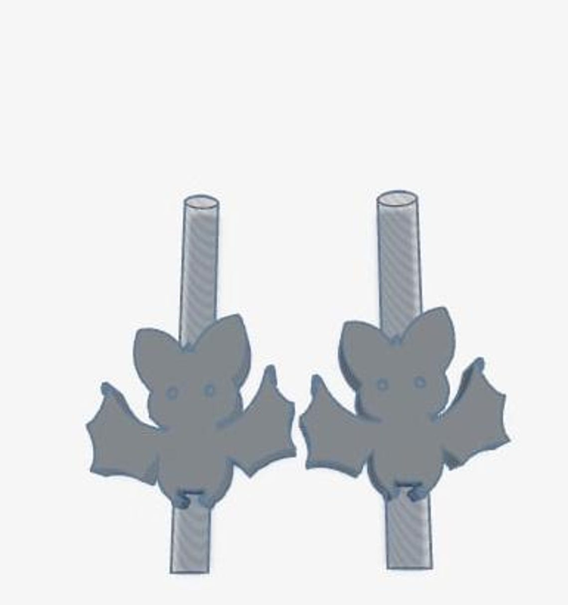 8mm and 10mm Kawaii Bat Straw Topper STL File for You to Download and ...