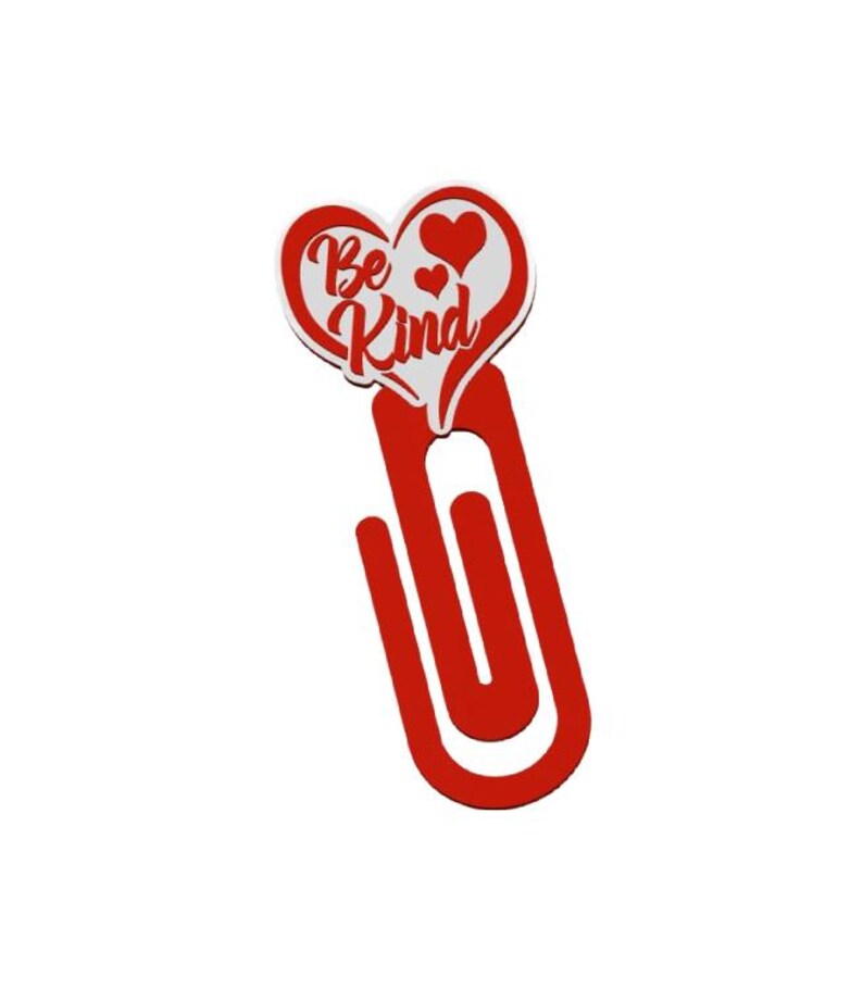 Be Kind Heart Bookmark STL File, 3D Paper Clip (digital Download) - Etsy