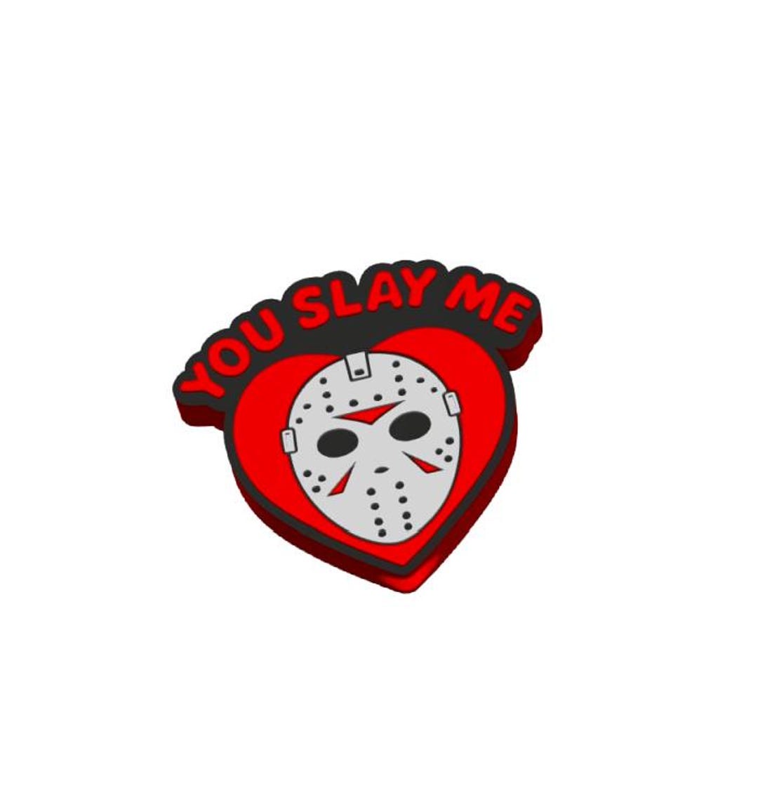 You Slay Me Valentine Straw Topper STL File (8.5mm & 10mm) Pre-colored ...
