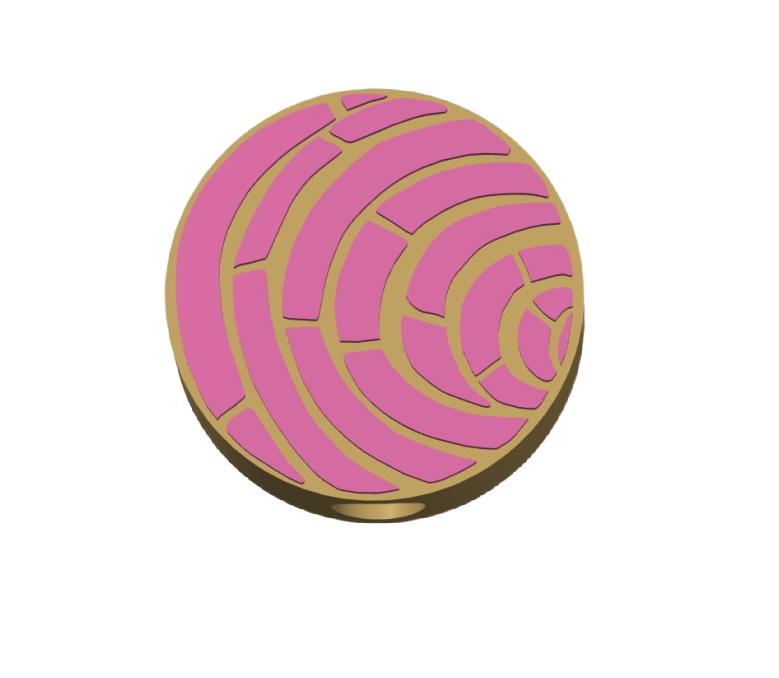 Concha Bread Straw Topper STL File: Pan Dulce 3D Print (digital ...