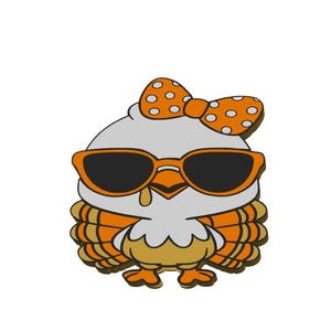 Tina Turkey Straw Topper STL File - 3MF 2 Sizes Included - Etsy