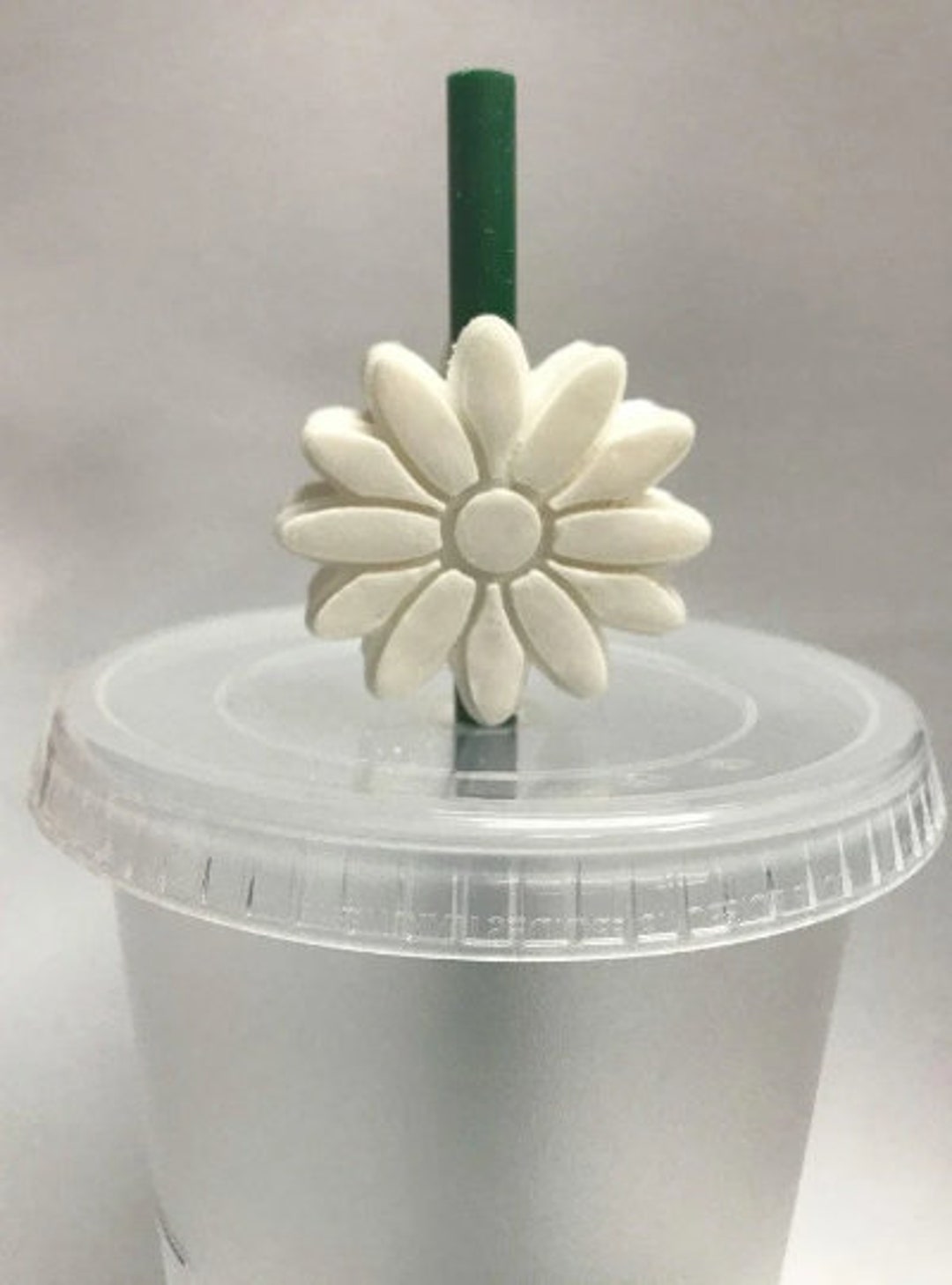 Daisy Flower Straw Topper STL File for You to Download and Print on ...