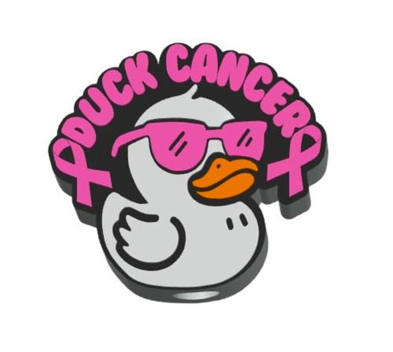 Duck Cancer Straw Topper STL File: 3D Printing (8.5mm & 10mm) 3MF File ...