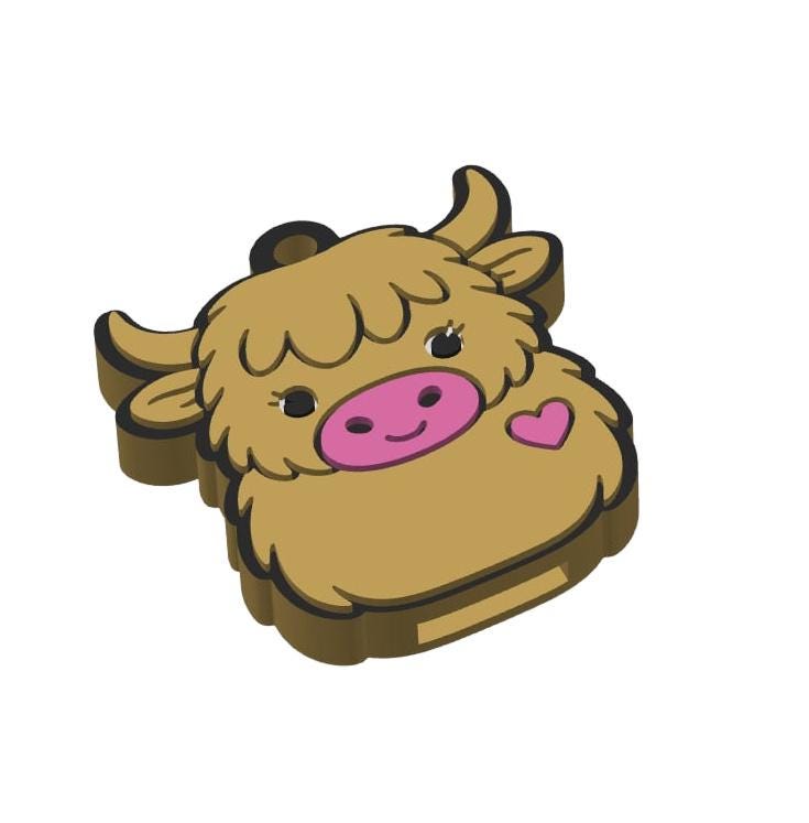 Soda Pop Top Lifter Keychain STL | Cute Cow Can Tab Opener | No Nail ...