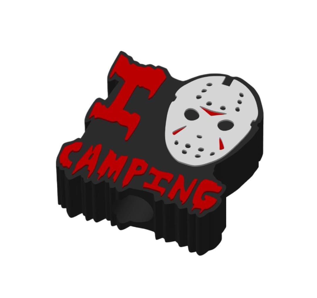 Jason Mask Camping Straw Topper STL File: Horror Theme (3D Printer File ...