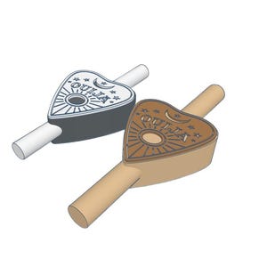 Ouija Planchette Straw Topper STL File: 3D Printer Download - Etsy
