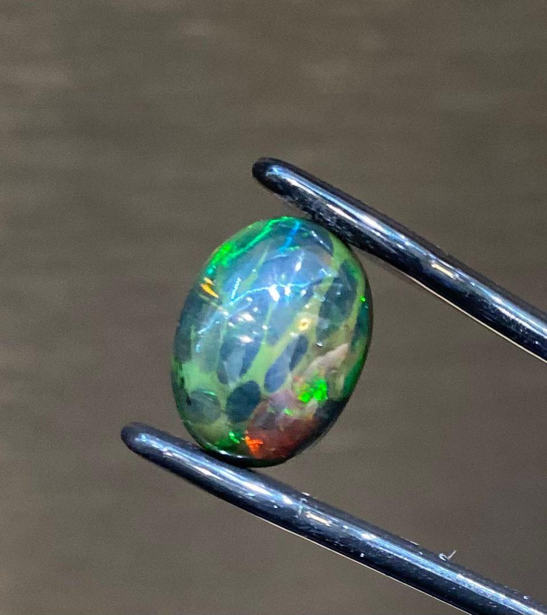 Ethiopian Black Opal Gemstone: Oval Loose Stone, 4.20 Carat - Etsy