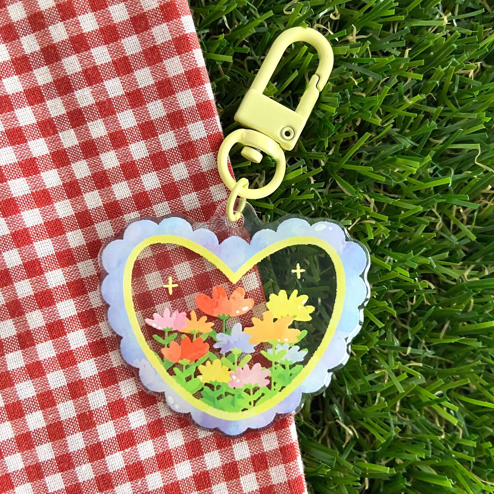 Glossy Garden Keychains - Etsy